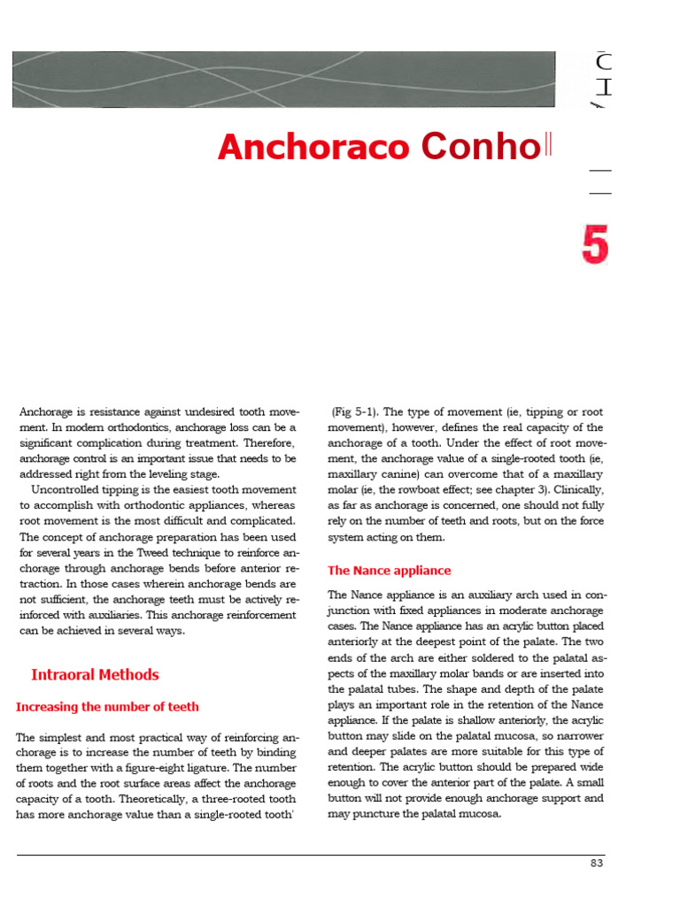 Biomechanics in Orthodontics - Principles and Practice - Nanda (2010) - Chapter 5 Anchorage ...