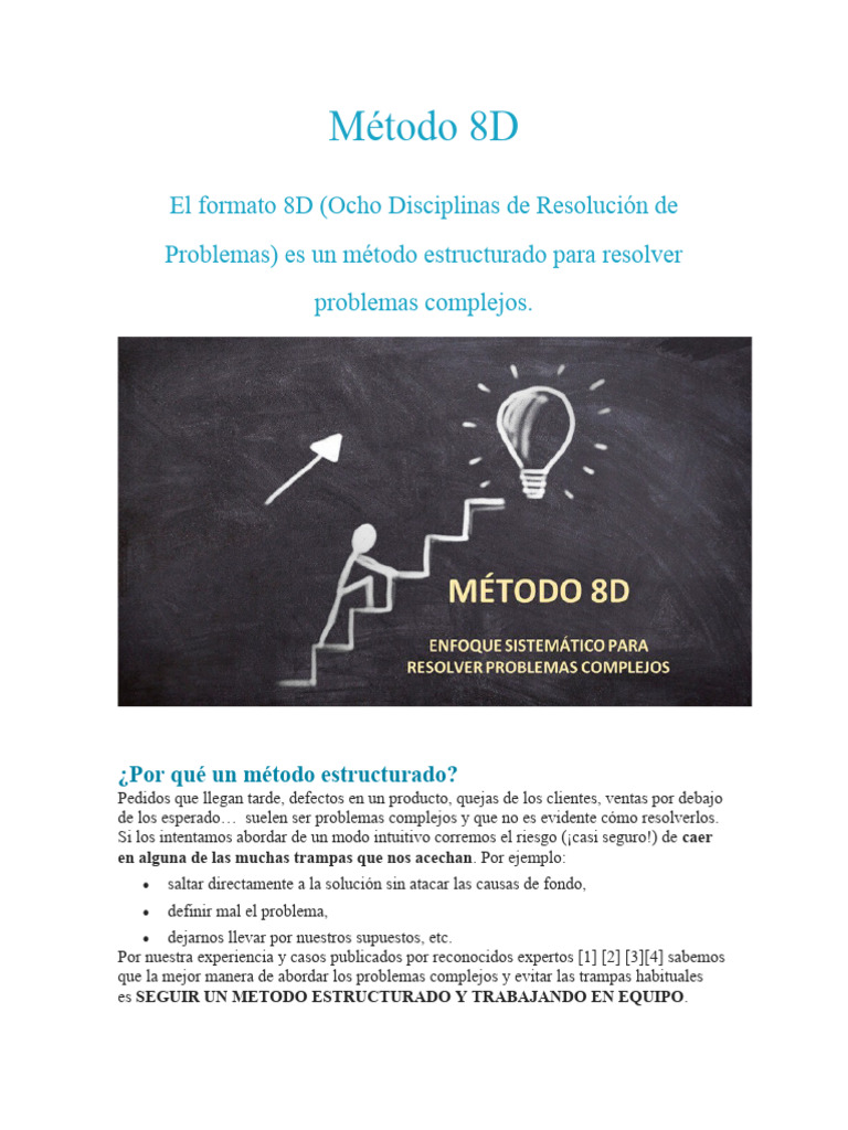 Introducción al Método 8D | PDF