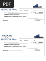 Recibo de Entrega de Cheque Modelo | PDF