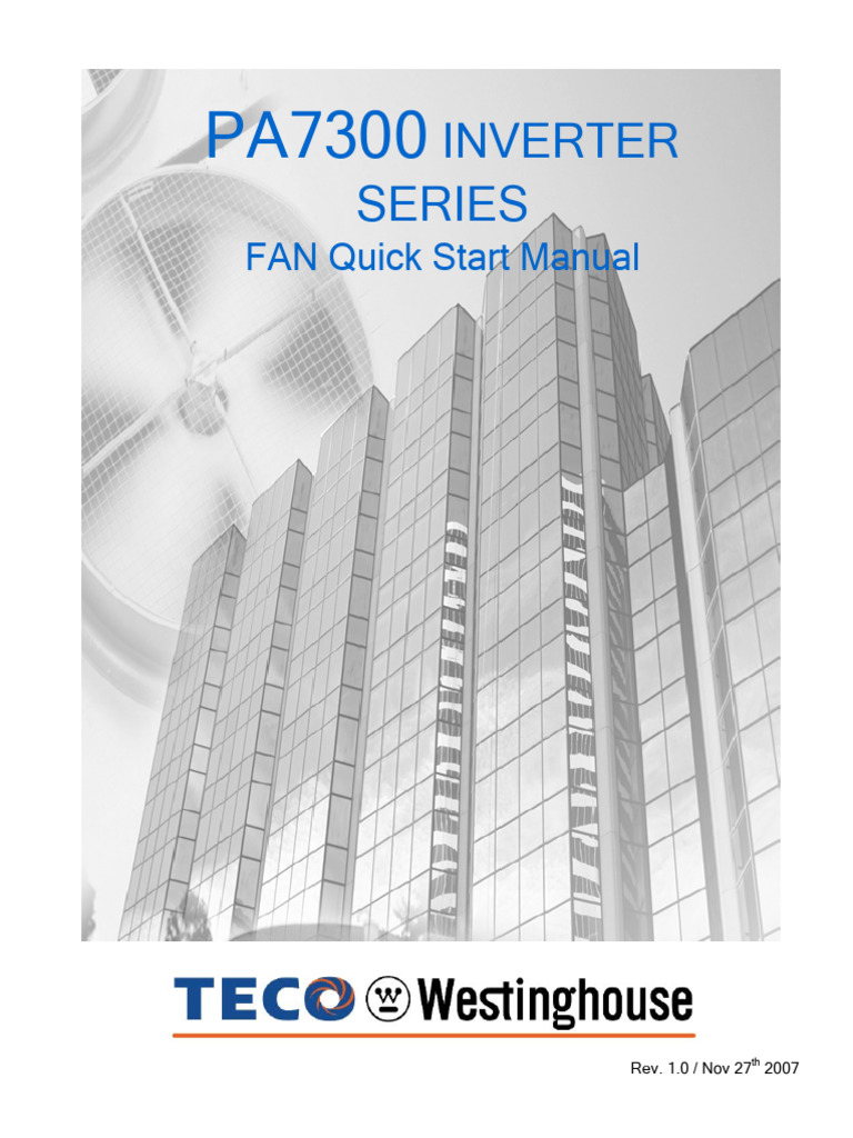 Pa7300 Quickstart Fan App r1 | PDF | Power Inverter | Switch