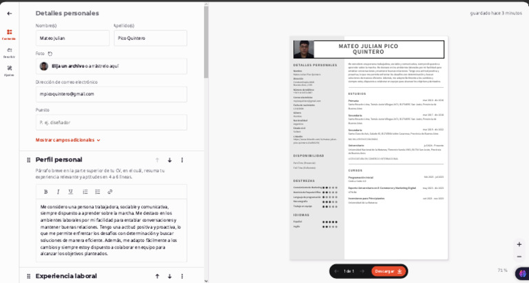 CV - CV Maker | PDF