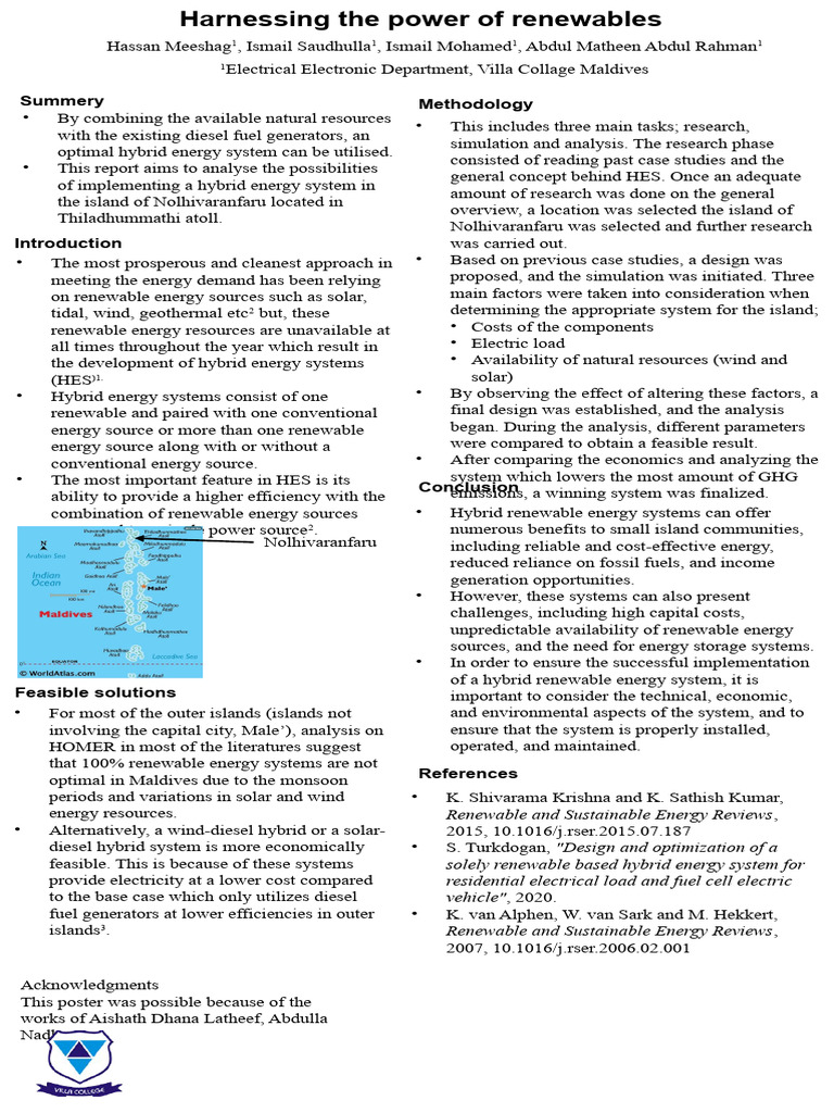 Harnessing The Power of Renewables Poster Final | PDF | Renewable ...