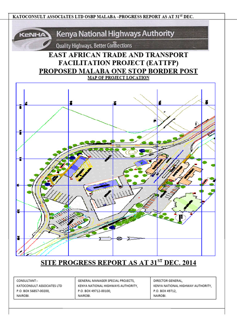Malaba OSBP Progress Report - Dec 2014 | PDF | Window | Road
