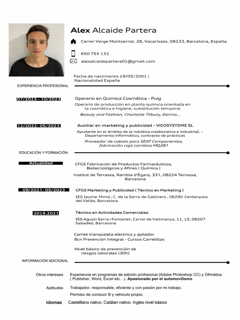 CV Alex 1 | PDF