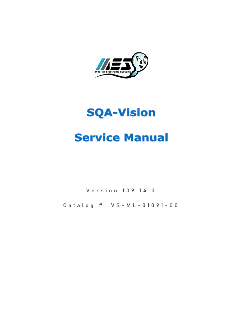 SQA Vision Service Manual 109.14.3 | PDF | Computing
