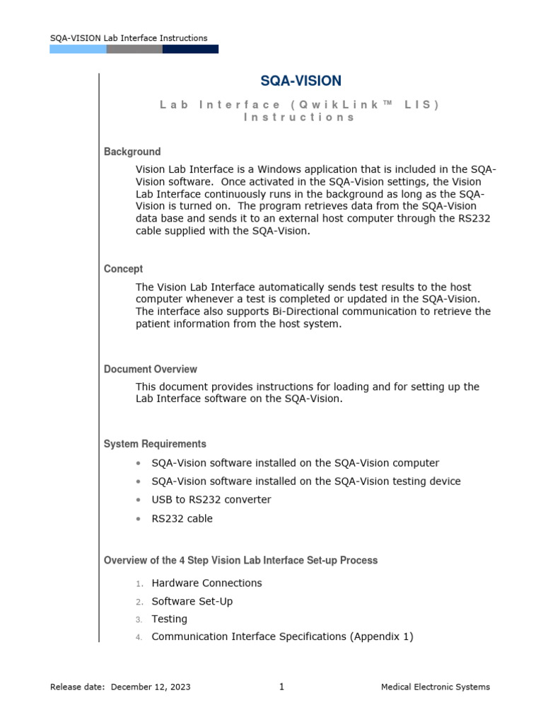 QwikLink-LIS-Instructions 12 December 2023 | PDF | Usb | Software