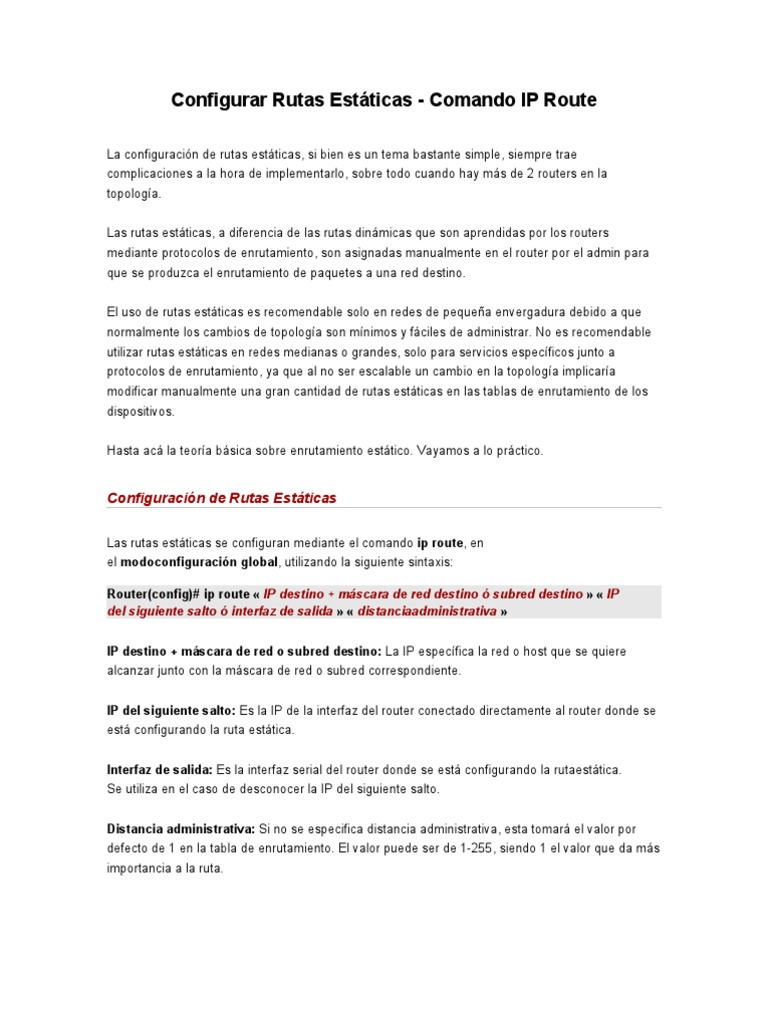 Listado de Comandos RIP | PDF