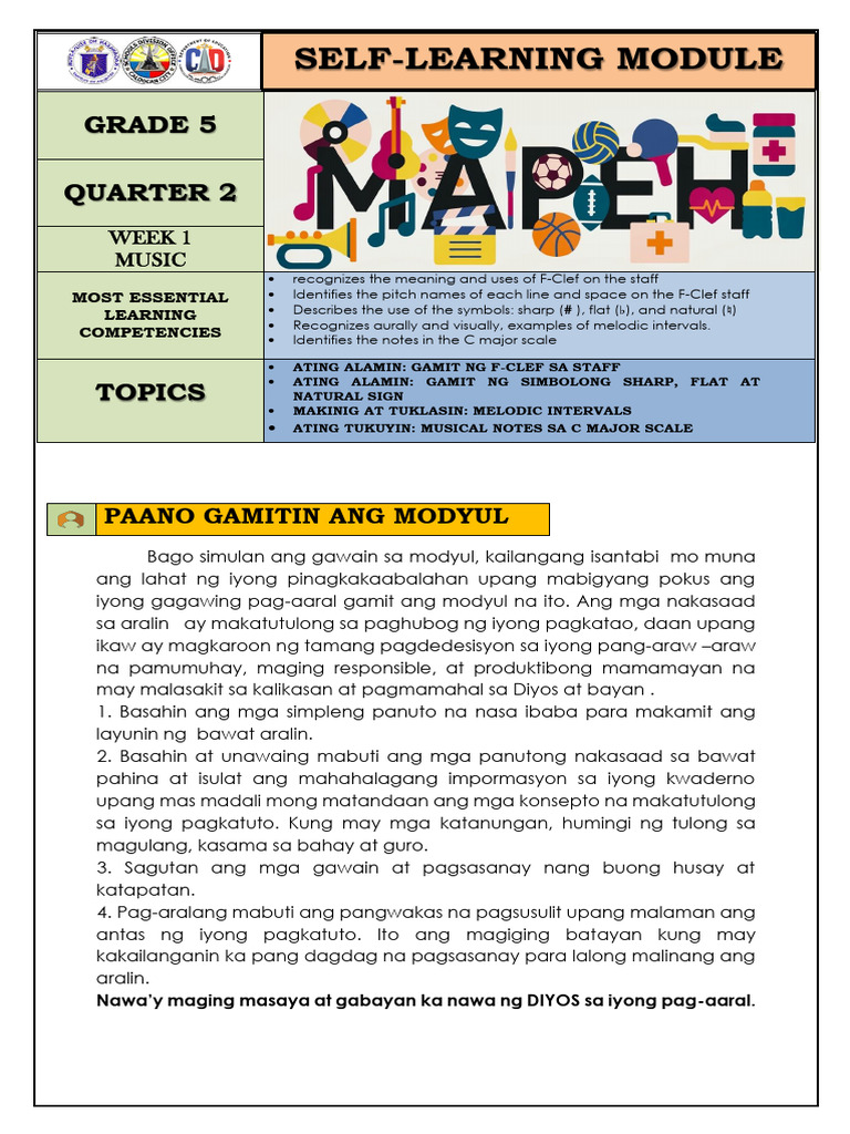 MAPEH 5 Q2 Week 1 Music | PDF