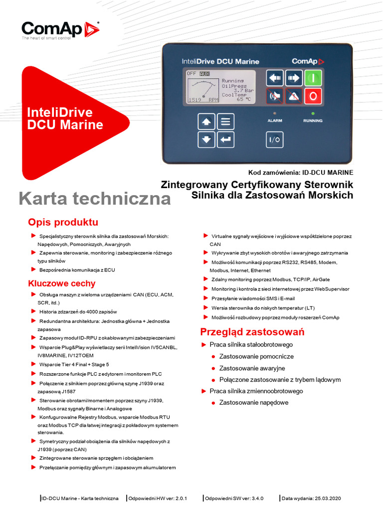 ID DCU Marine Datasheet POL | PDF