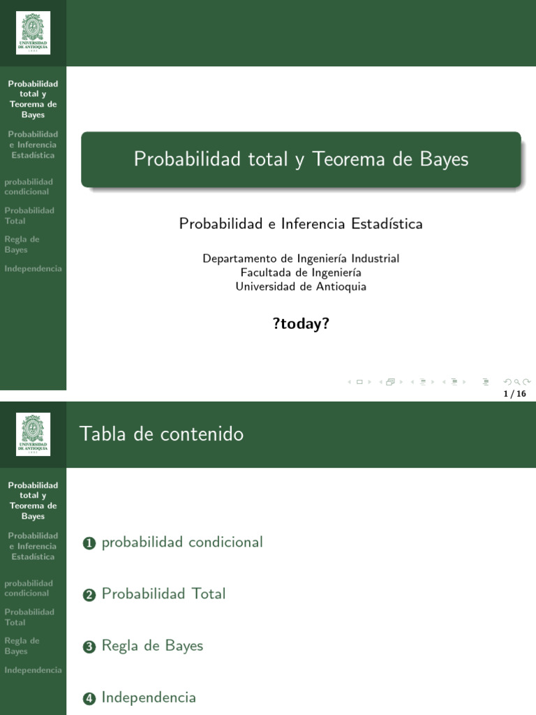 Clase4 Proba Total | PDF | Probabilidad | Teorema