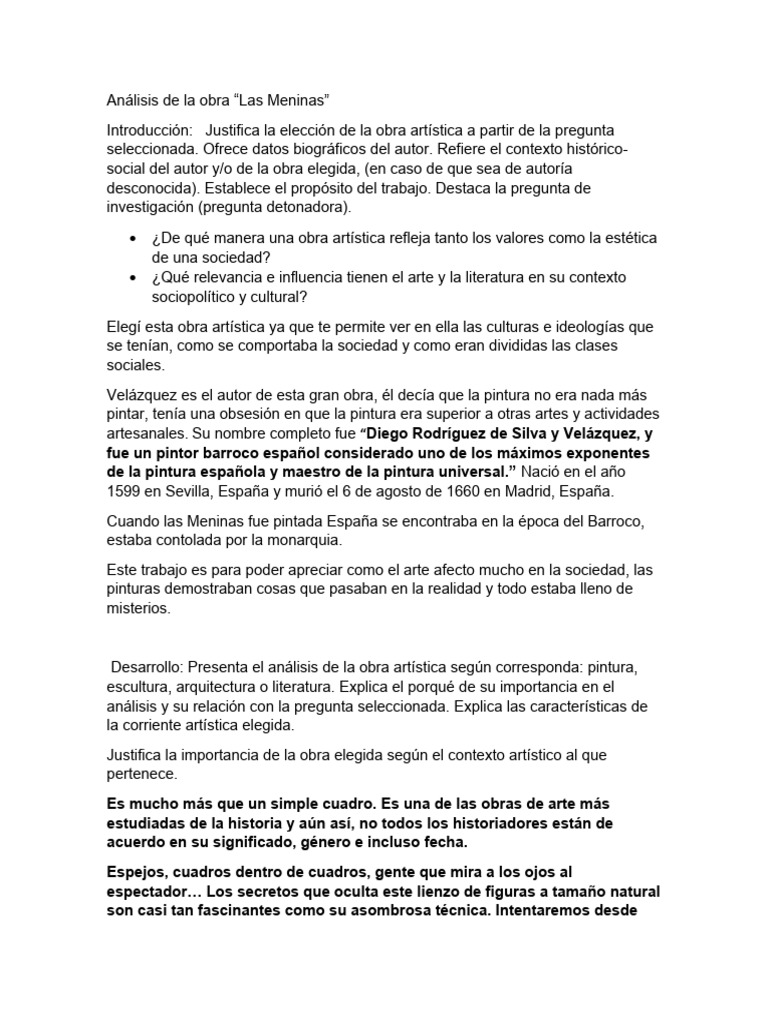 Las Meninas | PDF | Pinturas | Estética