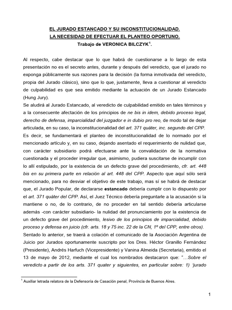 El Jurado Estancado | PDF | Duda razonable | Fiscal