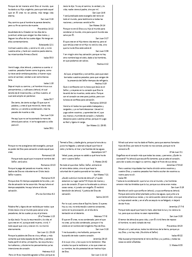 Textos de Predicacion Al Aire Libre | PDF | Salvación | Jesús