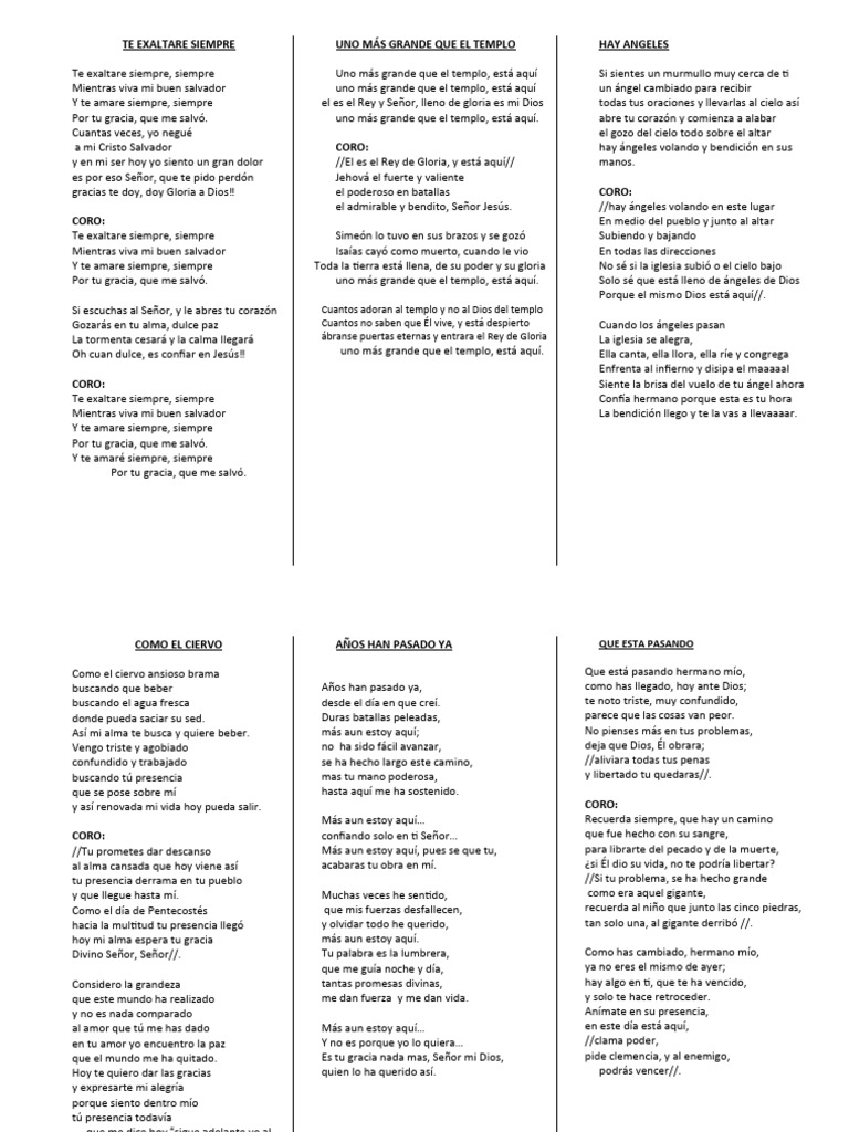Himnos Varios Pdf ángel Cristo Título