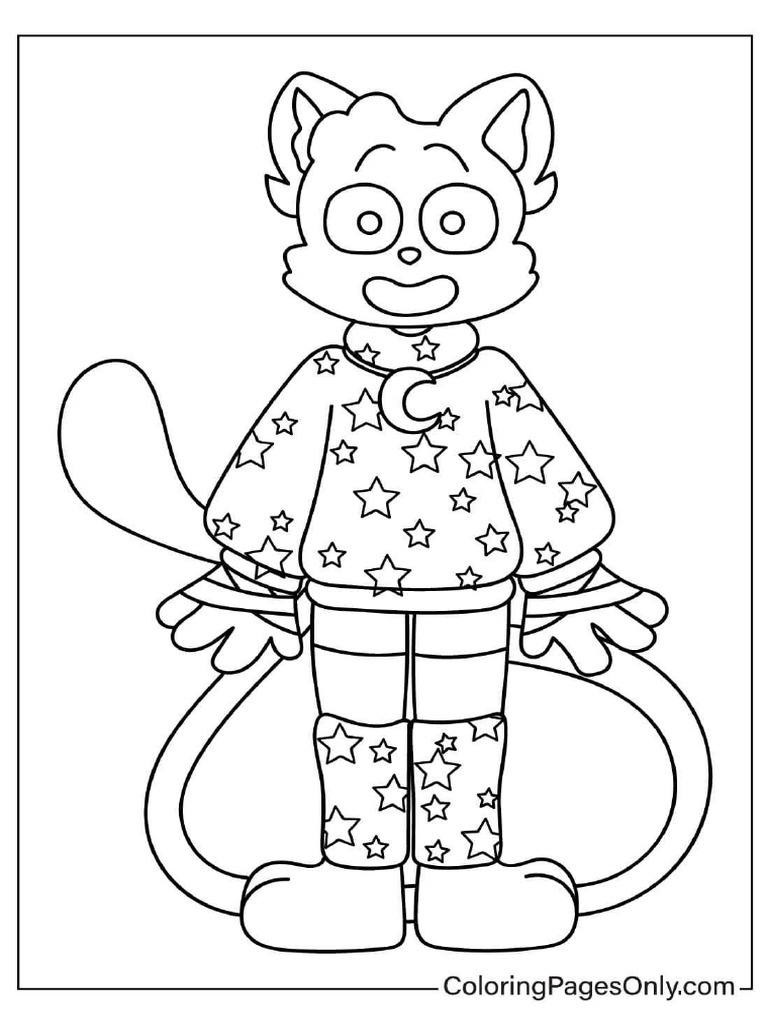 CatNap Free Printable Coloring Page | PDF