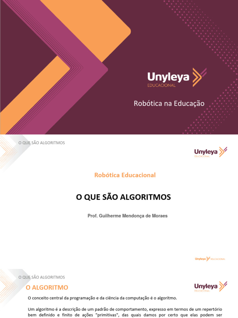 Robótica Na Educação O Que São Algoritmos | PDF | Inteligência ...