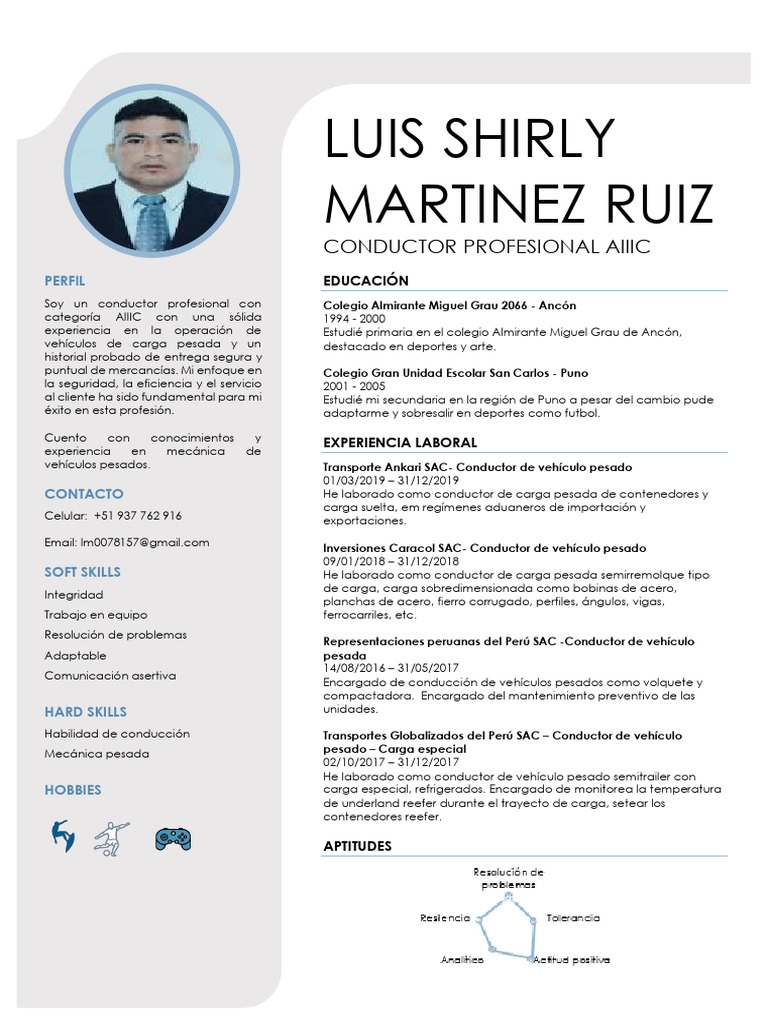 Conductor Profesional AIIIC: Experto en Carga Pesada | PDF | Seguro de ...