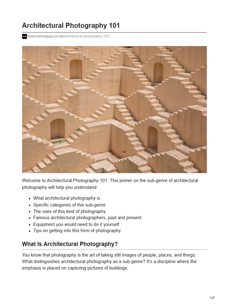 Thelocationguys - Co.uk-Architectural Photography 101 | PDF | Camera ...