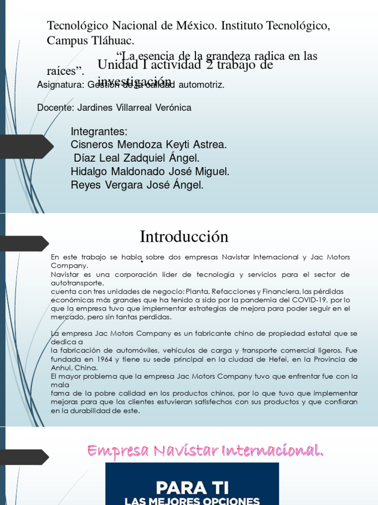 U1 Act3 | PDF | Calidad (comercial) | Logística