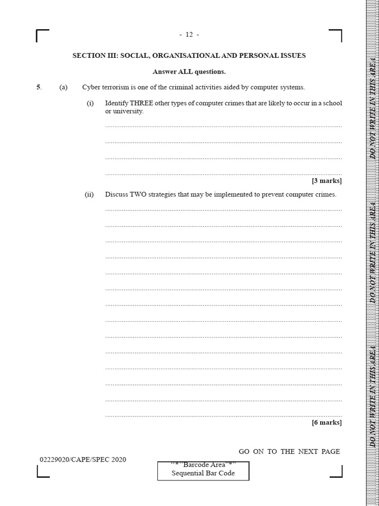 IT Excercise - MODULES THREE | Download Free PDF | Barcode | Cybercrime