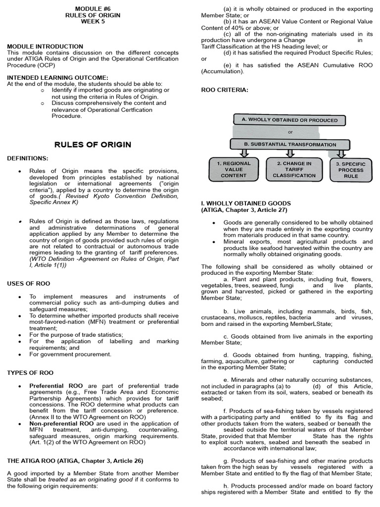 Rules of Origin: Specific Annex K) | PDF | Trade | Economies