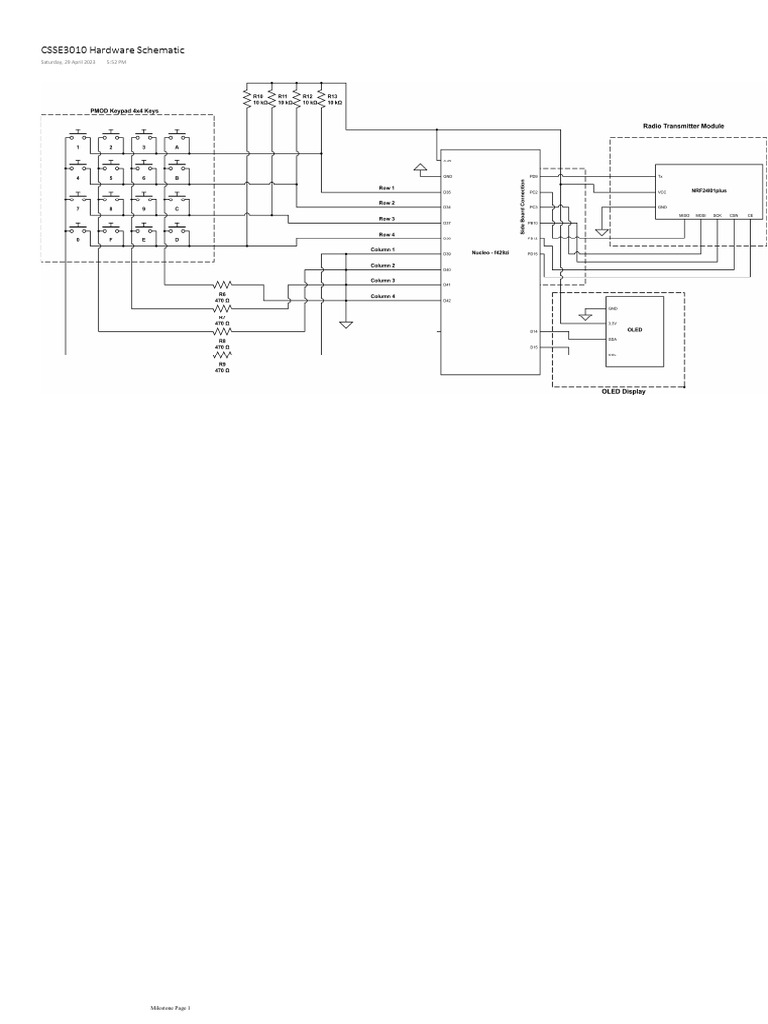 CSSE3010 Hardware Schematic: Saturday, 29 April 2023 5:52 PM | PDF