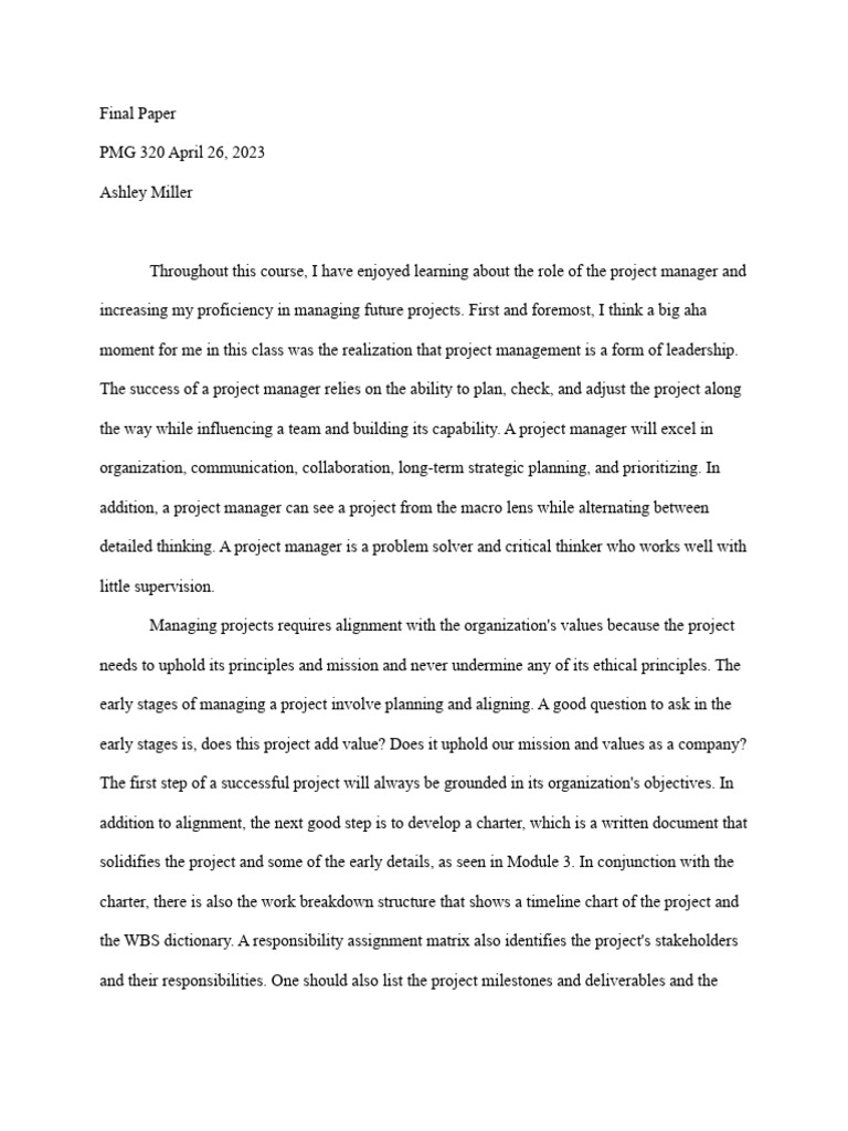 Project Management Artifact Pdf Project Management Cognition