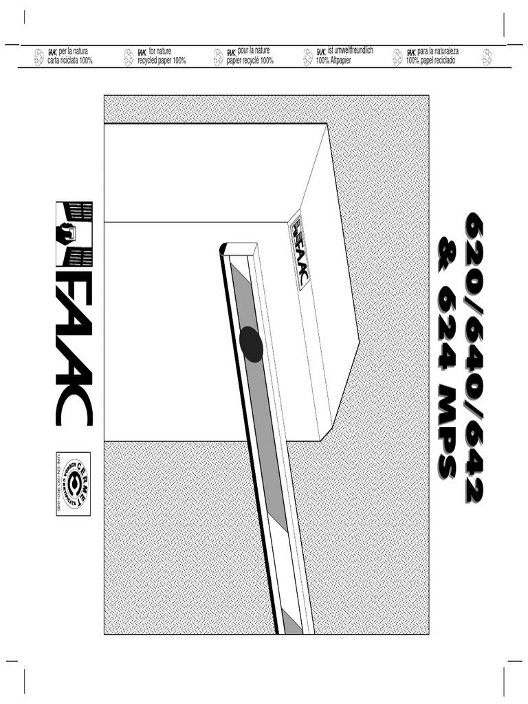 Manual Faac 620-640 | PDF | Materiales de construcción | Materiales