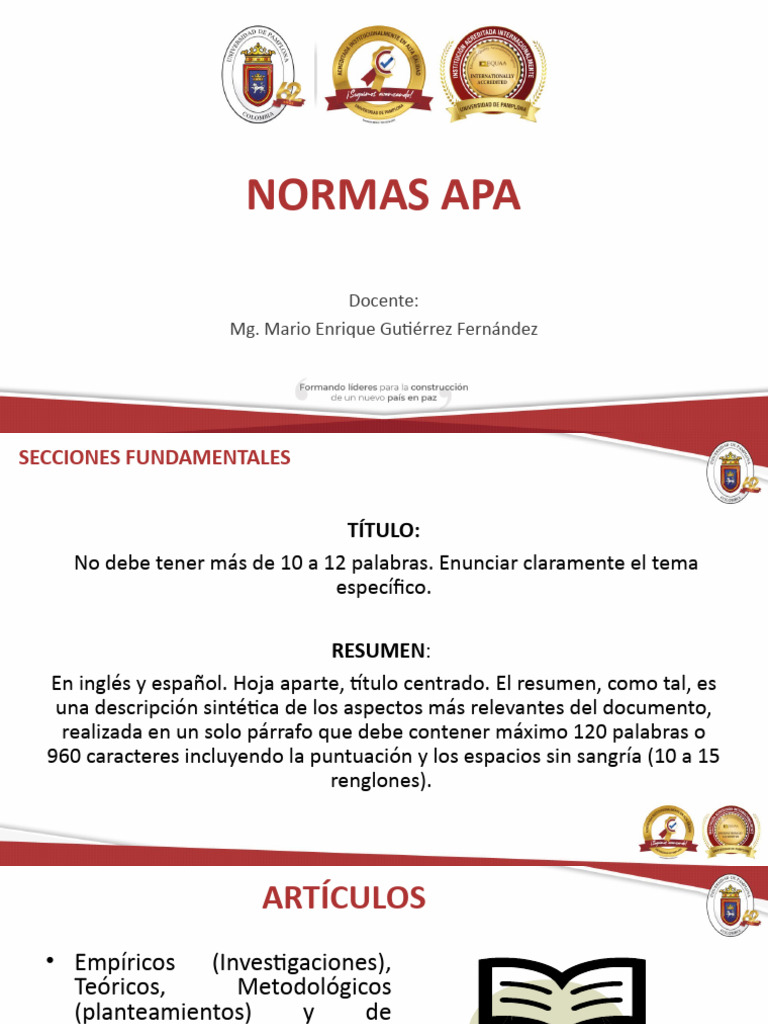 Normas Apa | PDF | Metodología