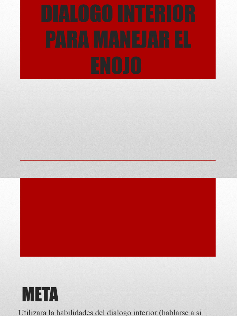 Dialogo Interior para Manejar Enojo | PDF | Compasión