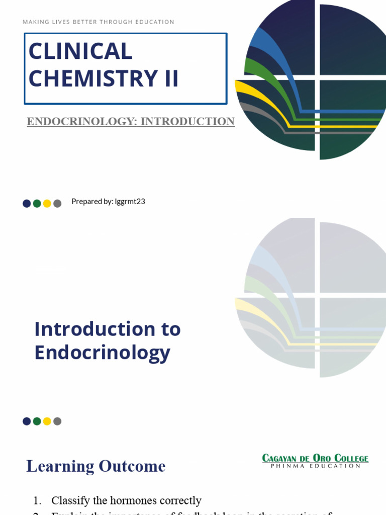 Student Copy Endocrinology Pdf Hypothalamus Pituitary Gland