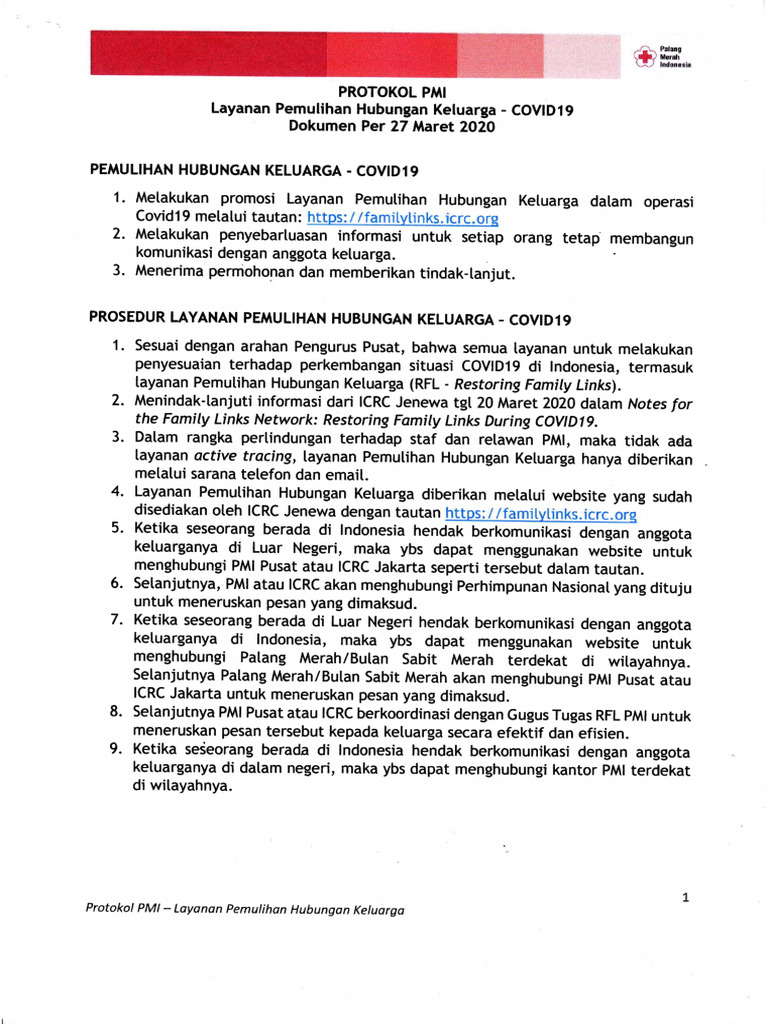 09 PMI Protokol-RFL Covid19 | PDF