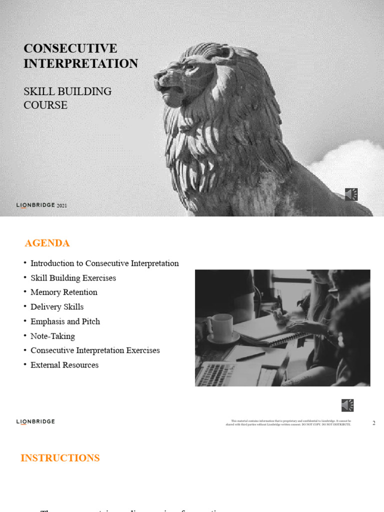 Consecutive Interpretation Skill Building Course Pdf Language