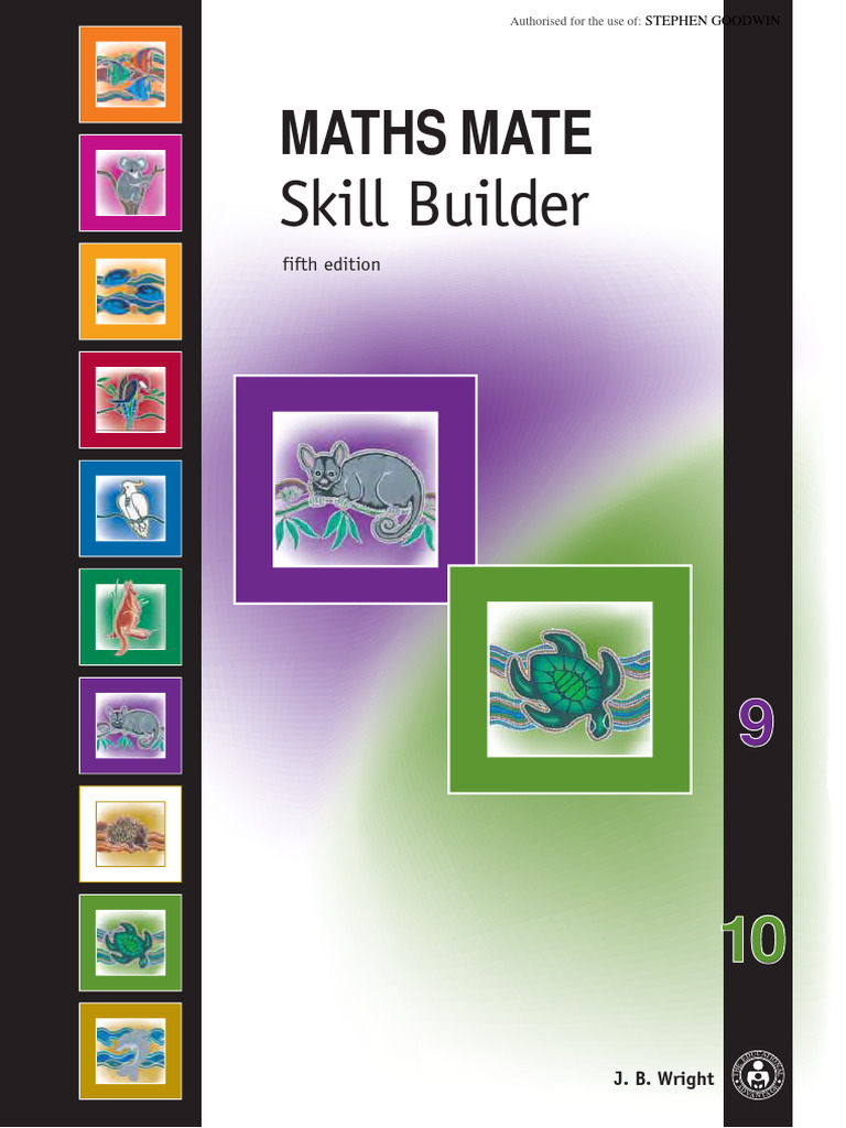 MathsMate9 10SkillBuilder 635888054807027500 | PDF | Teachers | Mathematics