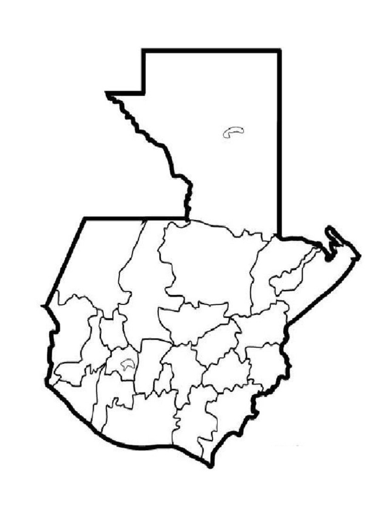 Mapa de Guatemala Sin Nombres2 | PDF