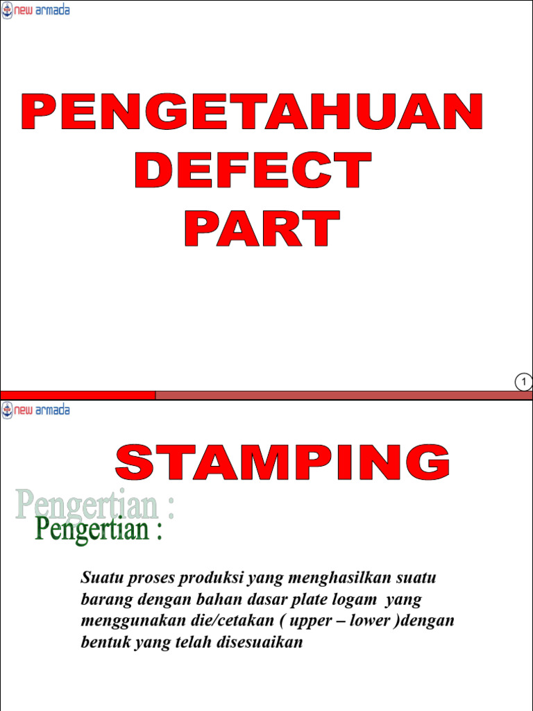 Panduan Penulisan Defect Parts | PDF