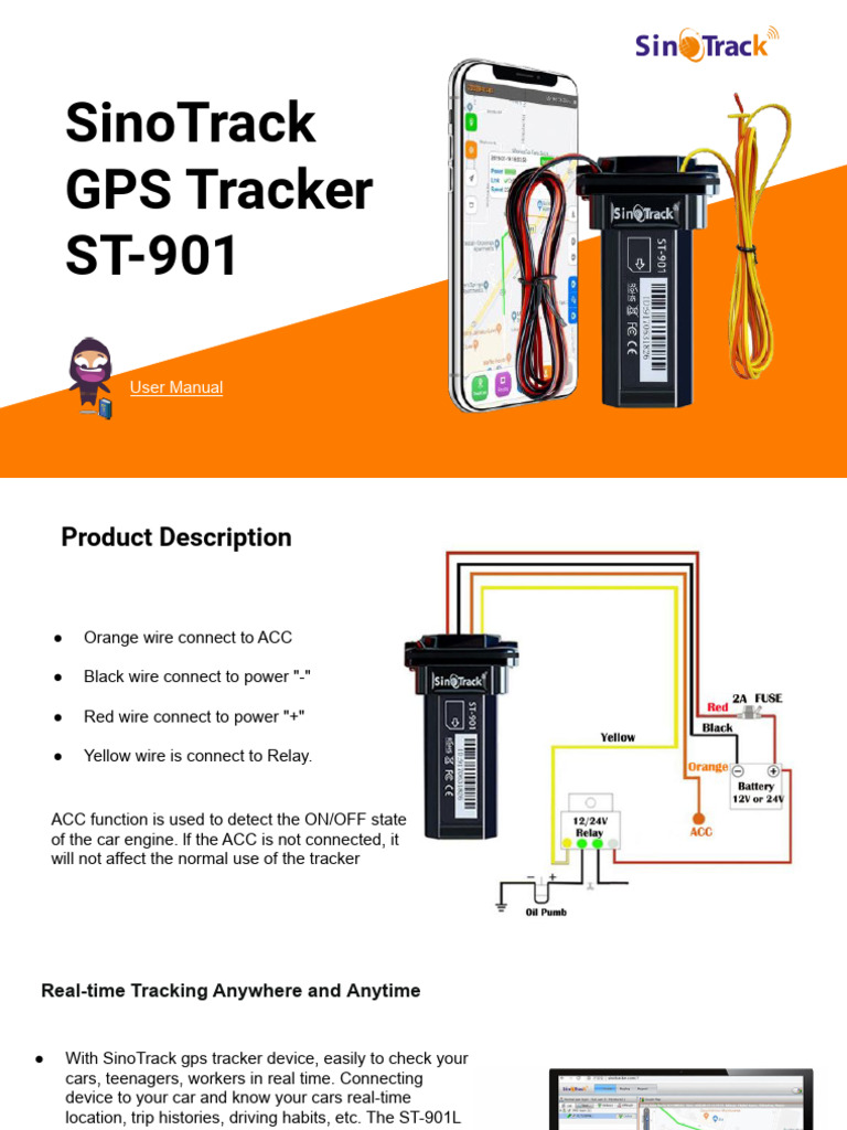 SinoTrack GPS Tracker ST 901 User Manual 1 | PDF | Google Play | Computer Engineering
