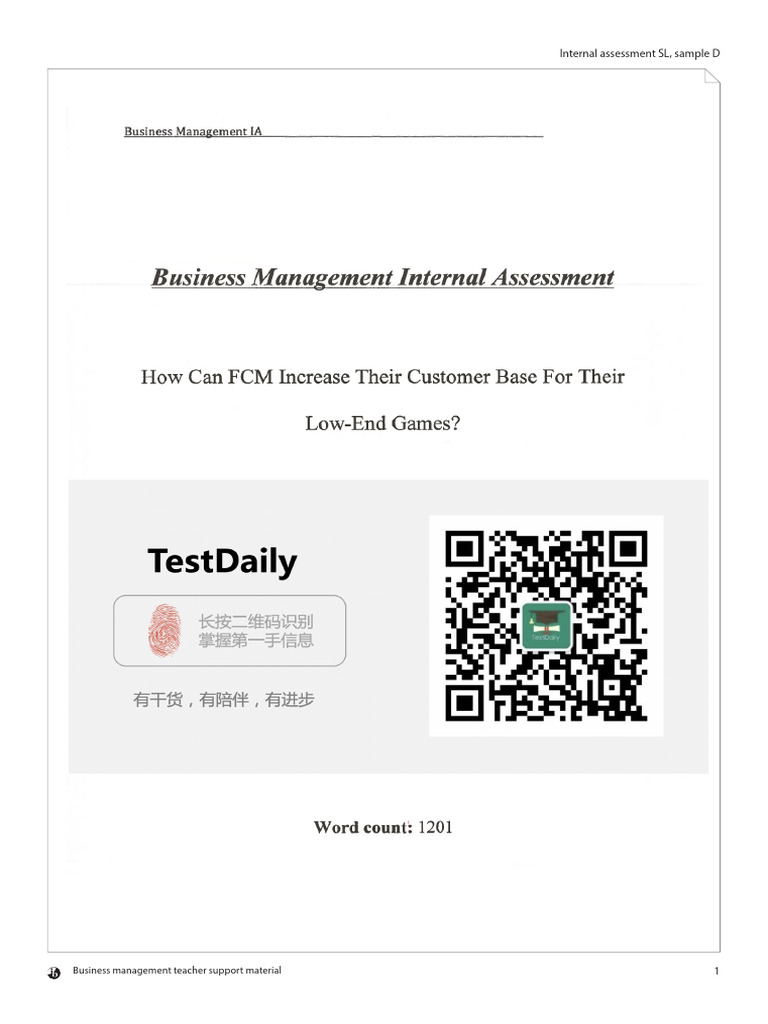 TestDaily分享-04 SL IA D BM en | PDF | Self-Improvement