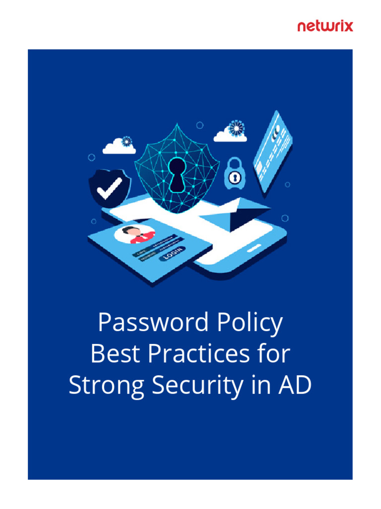 Password Policy Best Practices For Strong Security in AD | PDF ...