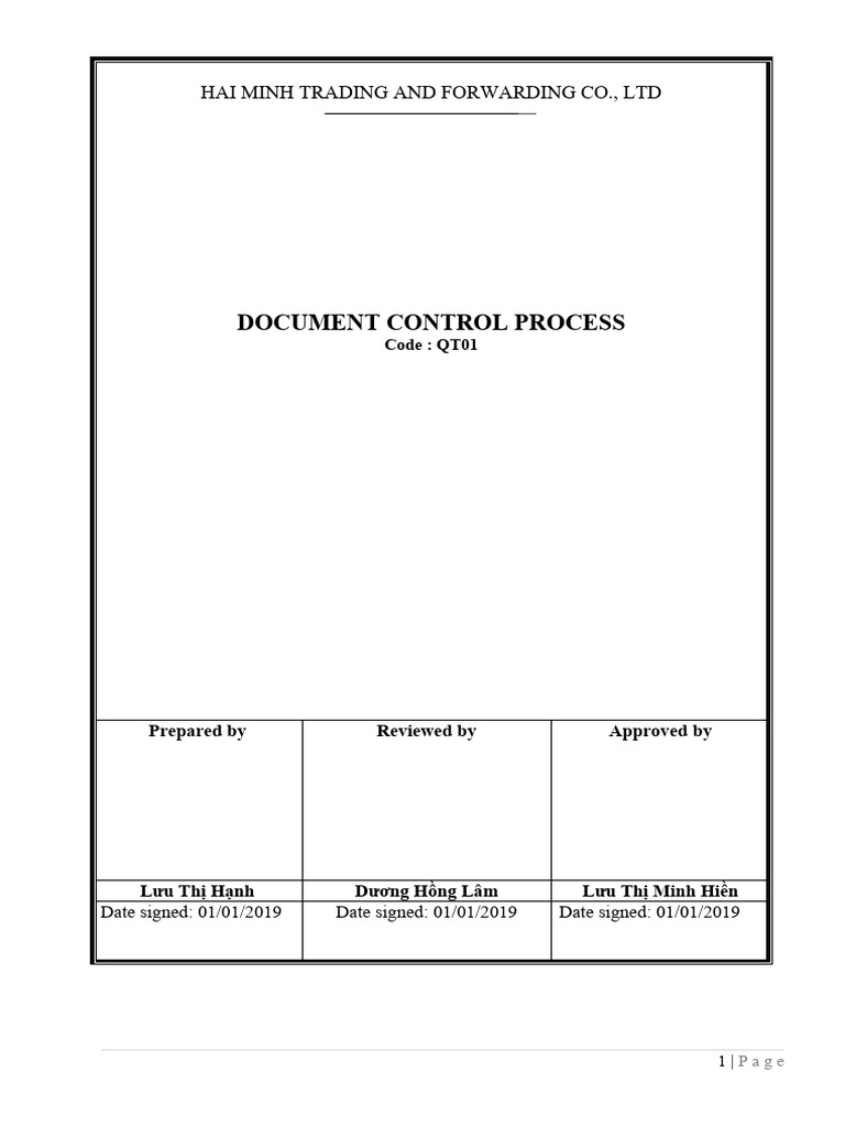 QT01 - Procedural Security | PDF | Iso 9000 | Quality Management System