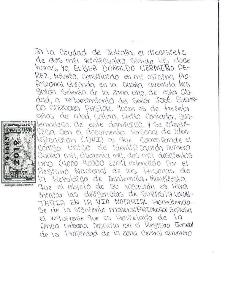 ACTA NOTARIAL LLL CON TIMBRES | PDF