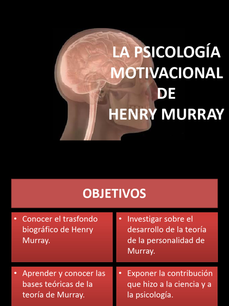 Henry Murray | Descargar gratis PDF | Motivación | Motivacional