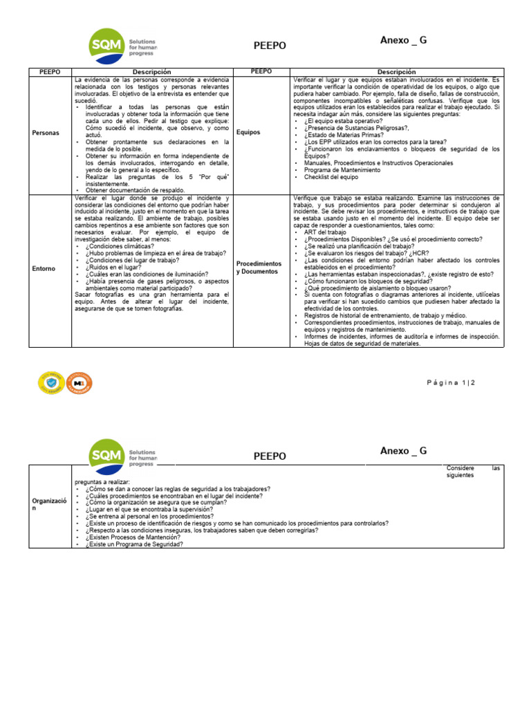 Anexo G - PEEPO | PDF