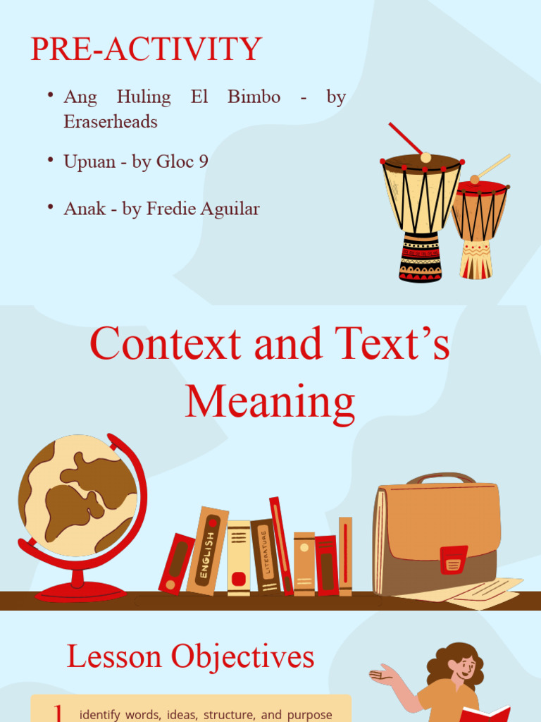 21st L3 Context and Texts Meaning | PDF | Understanding | Human ...
