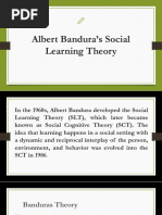 Albert Bandura Social Learning Theory | PDF | Learning | Behaviorism