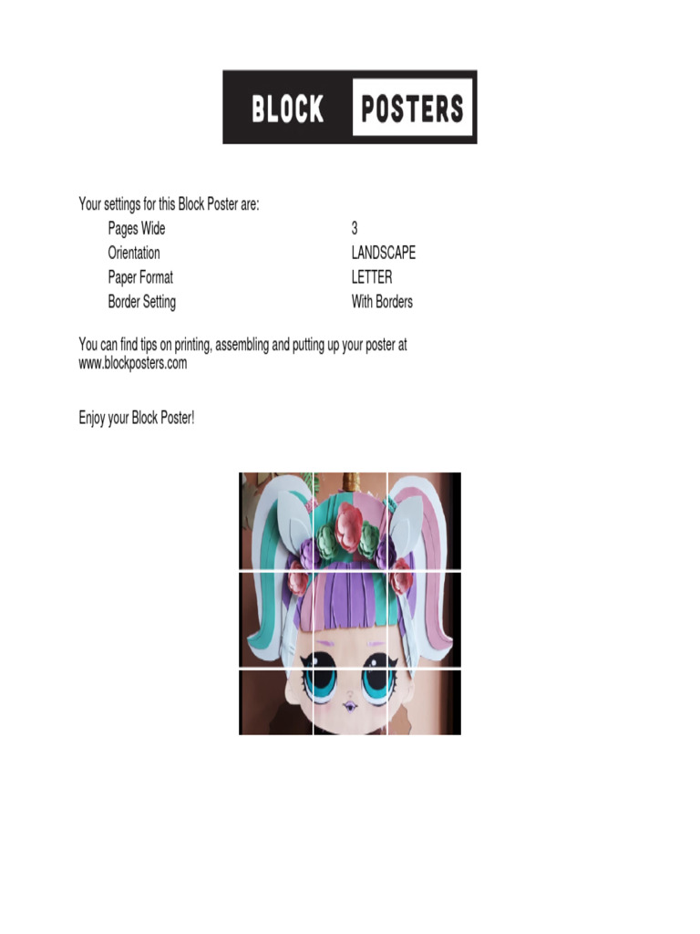 Create a Block Poster Guide | PDF