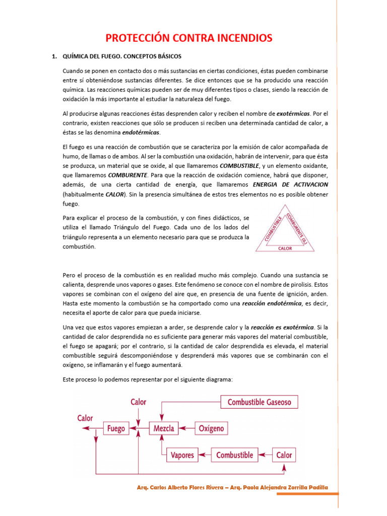Protección Contra Incendios | PDF | Combustión | Oxígeno