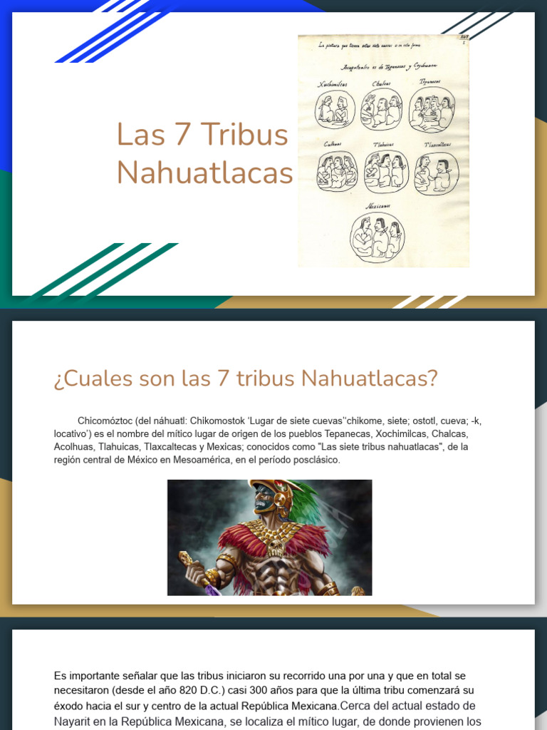 Las 7 Tribus Nahuatlacas | PDF | Mesoamérica | Pueblos indígenas de América Central