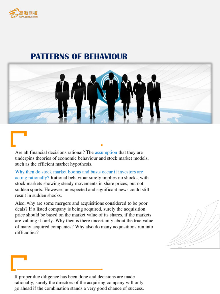 Patterns of Behaviour | Download Free PDF | Behavioral Economics ...