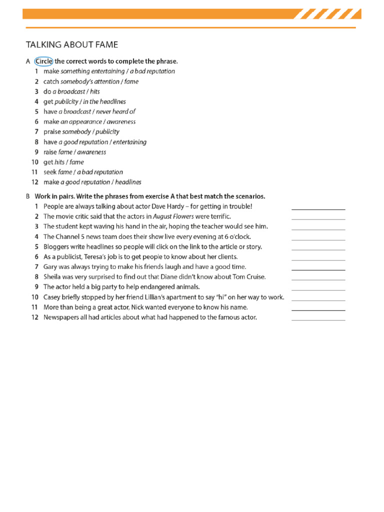 BUS Program Evolve 5 Lesson Plan 6 Handout 1 | PDF